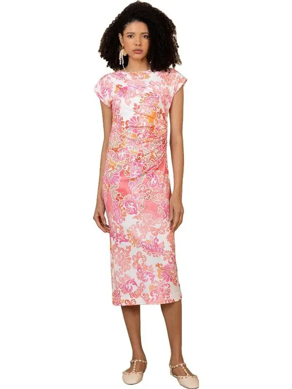 Hale Bob Thora Jersey Midi Dress - Pink