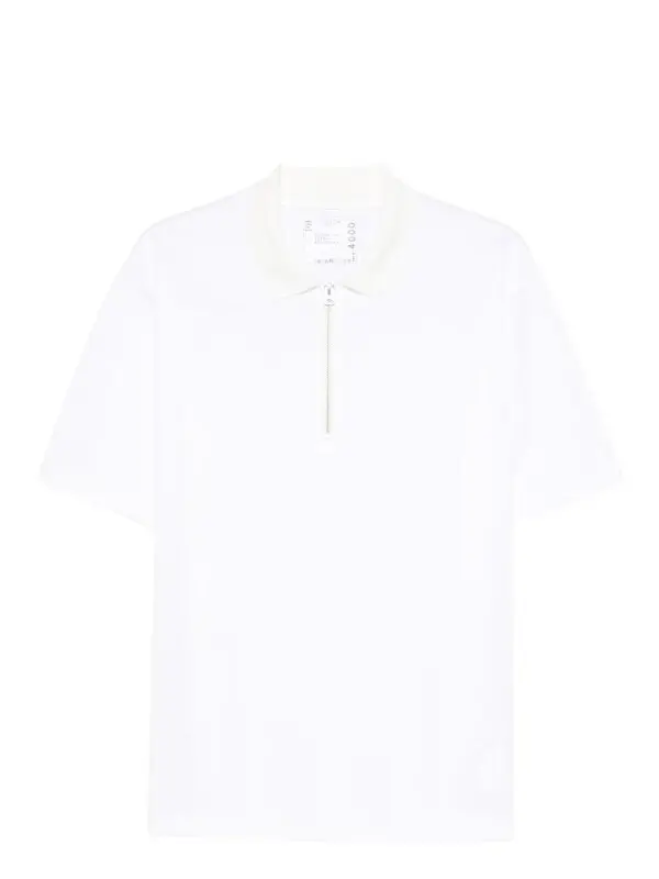 Sacai Cotton Polo Shirt - White
