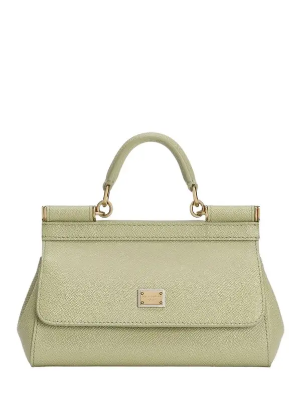 Dolce & Gabbana Sicily Small Leather Handbag - Green