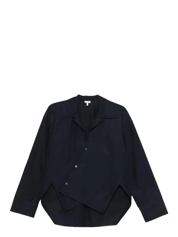 Loewe Cotton Asymmetric Shirt - Blue