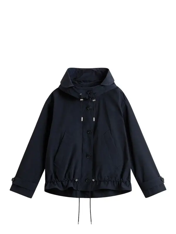 Woolrich Short Parka Coat - Blue