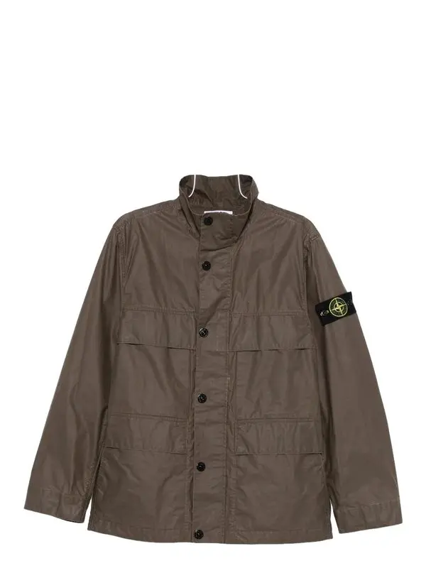 Stone Island Cotton Blend Jacket - Brown