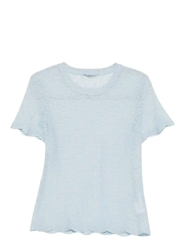 Ermanno Scervino Embroidered T-shirt - Sky Blue