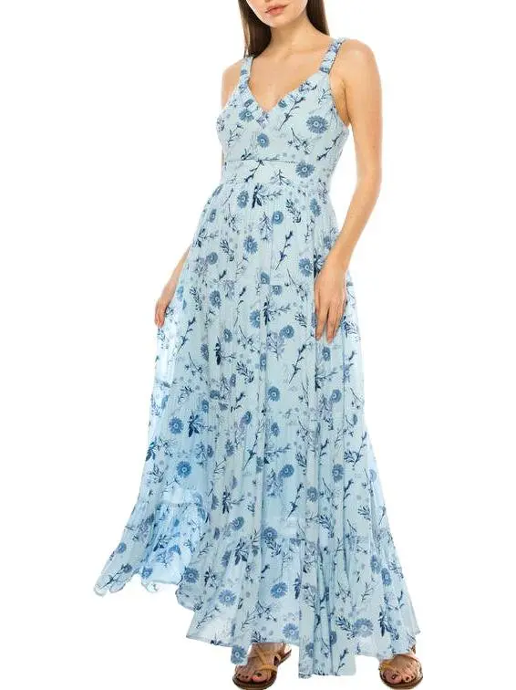 A COLLECTIVE STORY Floral Print Sundress - Bellad Blue