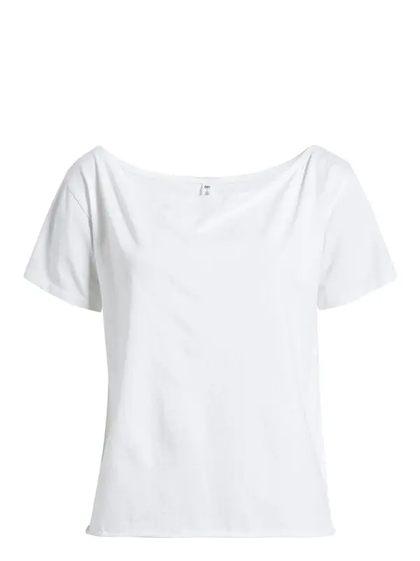 Bp. Relaxed Fit Boat Neck Cotton T-shirt - White