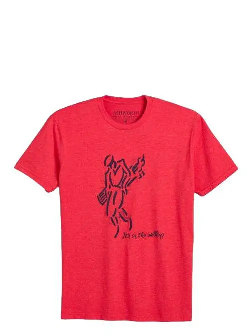 ASHWORTH GOLF Golfman Walking Tee - Red/navy