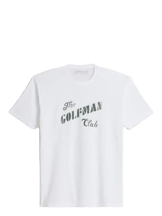 ASHWORTH GOLF Golfman Club Tee - Washed White