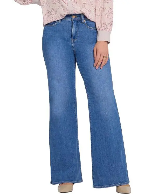 NYDJ Mia Palazzo High-waist Flare Jeans - Blue Paradise