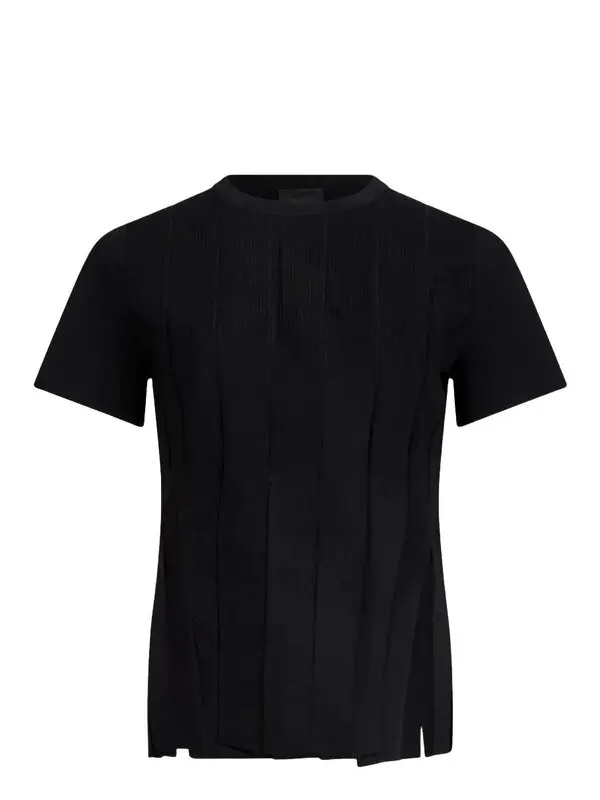 Liu Jo Fringed Short-sleeve Sweater - Black
