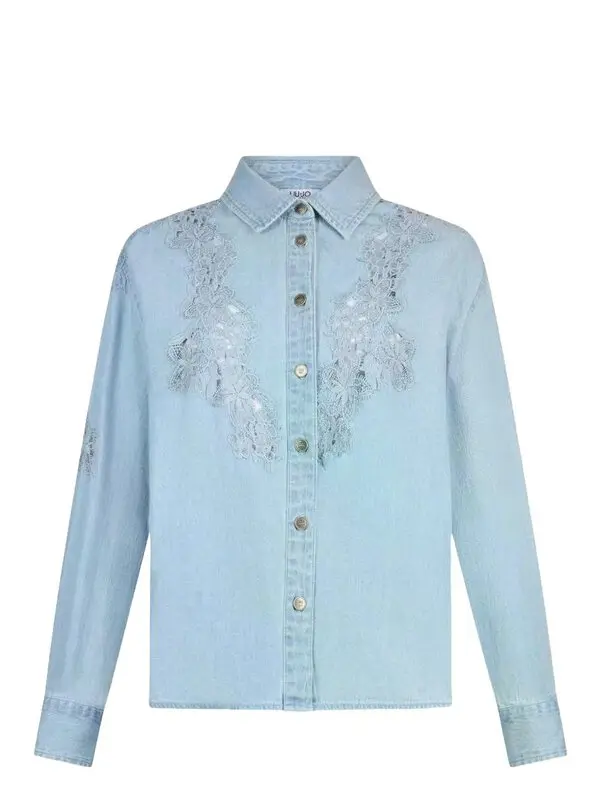 Liu Jo Denim Lace Shirt - Blue