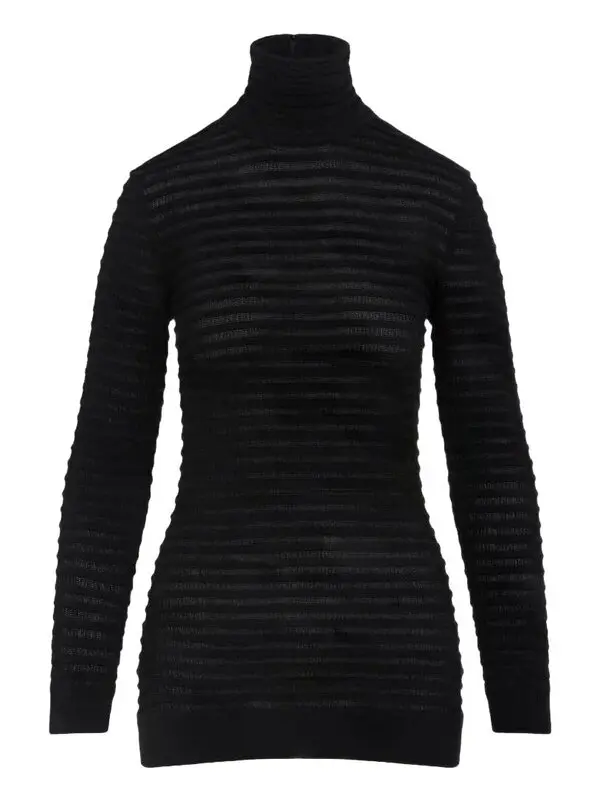 Valentino Garavani Knitted Turtleneck Sweater - Black