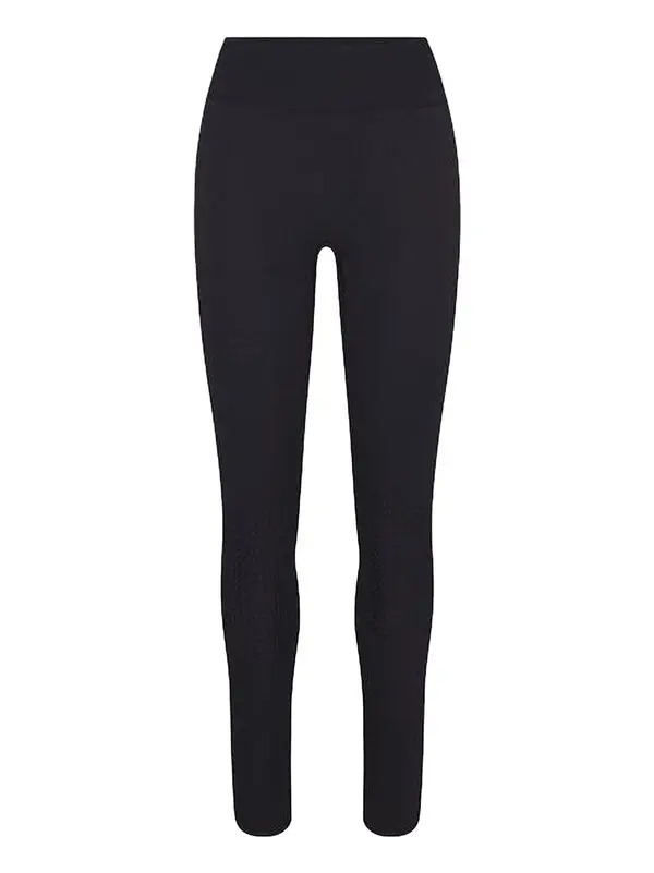 NIKESKIMS Matte High-waisted 26" Knee Grip Leggings 'obsidian/obsidian - Black