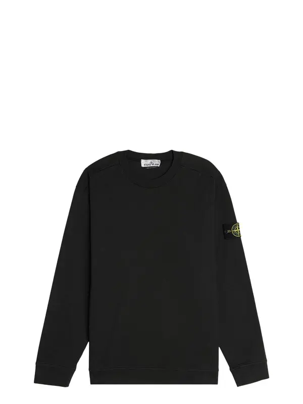 Stone Island Garment Dyed Sweatshirt - Black