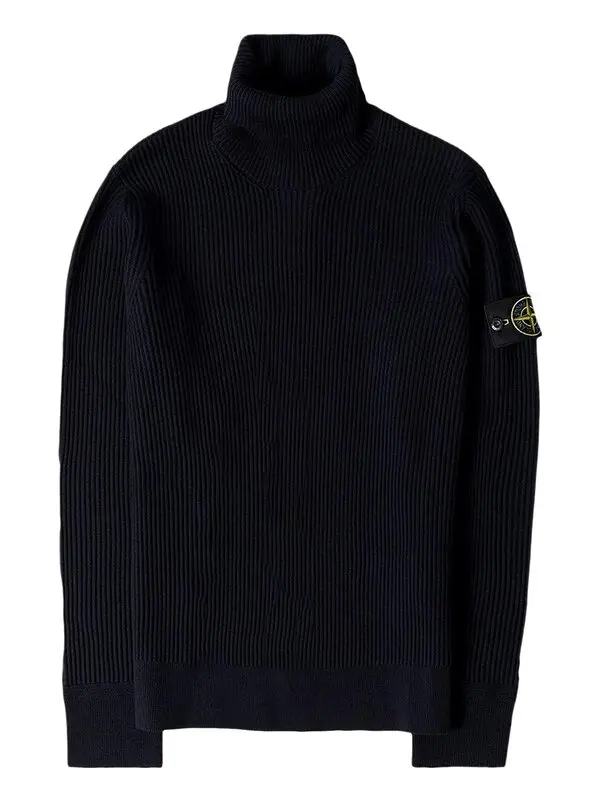 Stone Island Turtleneck Jumper - Blue
