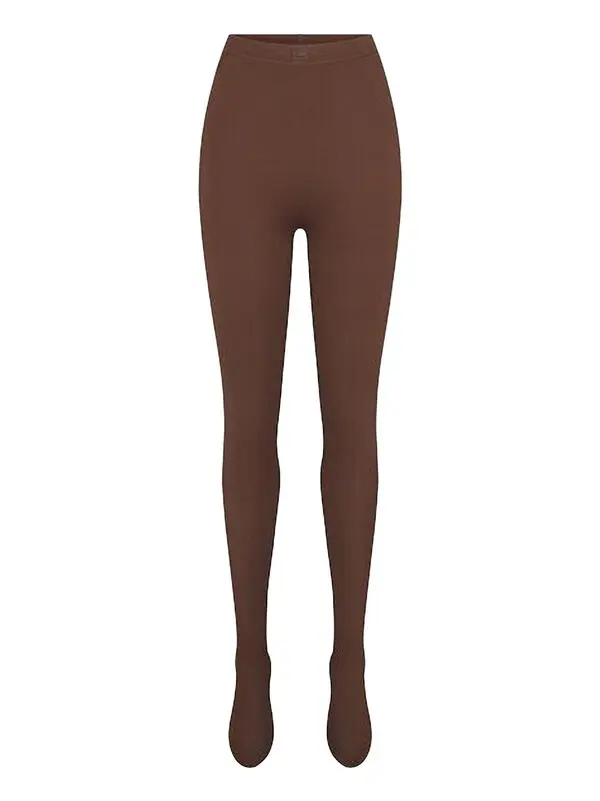 NIKESKIMS Matte Footsie Grip Legging 'dark Sepia - Brown