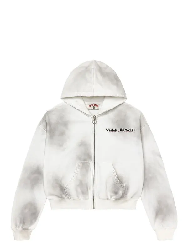 VALE FOREVER Staple Zip Up - White