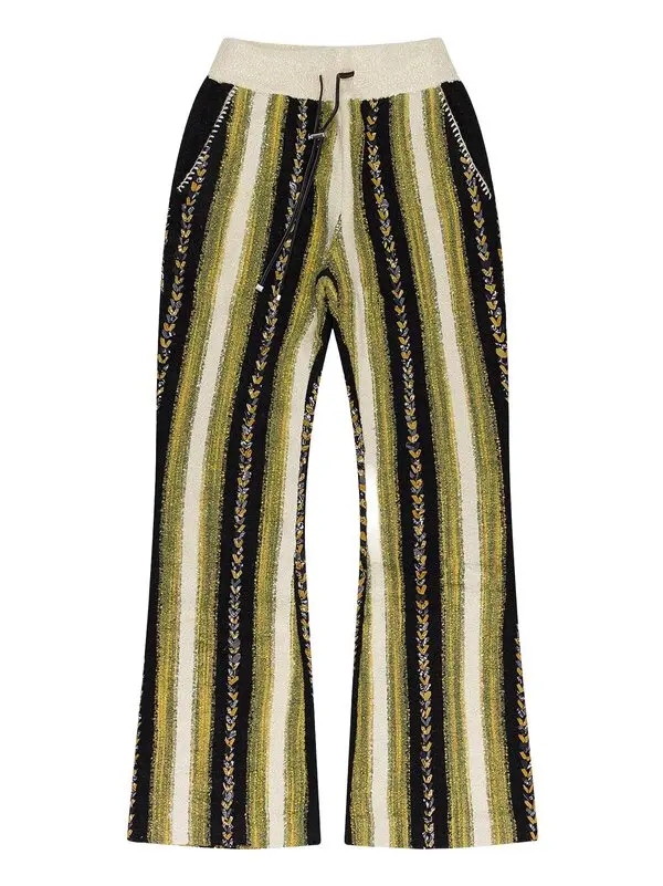 Amiri Braided Bandana Stripe Sweatpants - Yellow