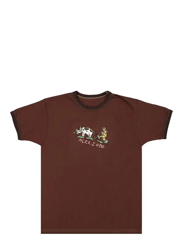 ALEX ZONO Trail Tee - Brown