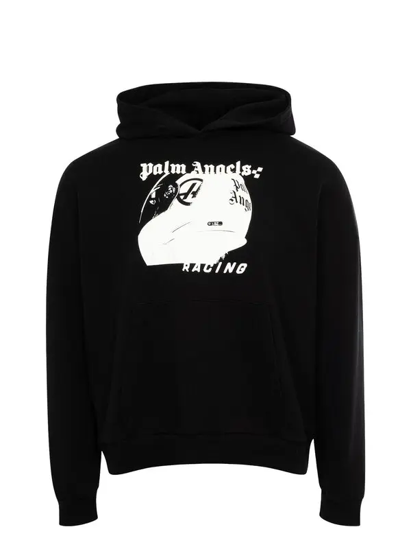 Palm Angels Pa Racing Helmet Hoody - Black