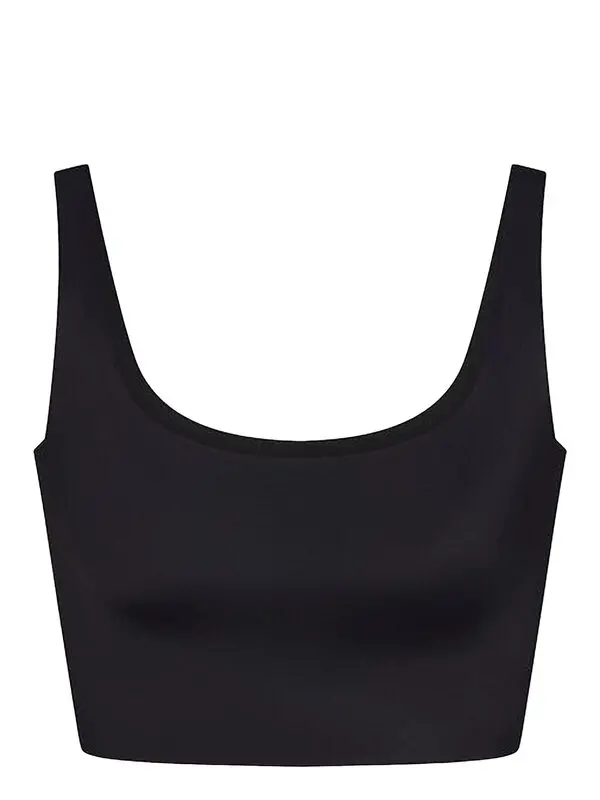 NIKESKIMS Shine Scoop Neck Bra Top - Black