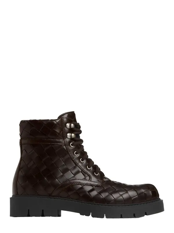 Bottega Veneta Haddock Lace-up Ankle Boot - Fondant