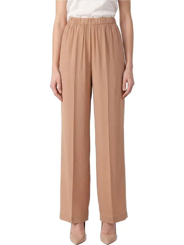 SEMICOUTURE Tailored Wide-leg Trousers - Pink
