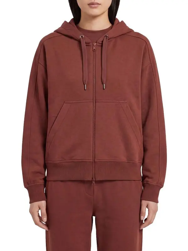 Brunello Cucinelli Full Zip Hoodie - Red