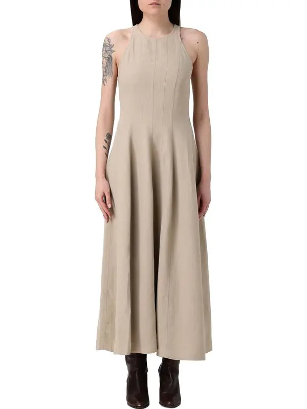 Brunello Cucinelli Sleeveless Midi Dress - Beige