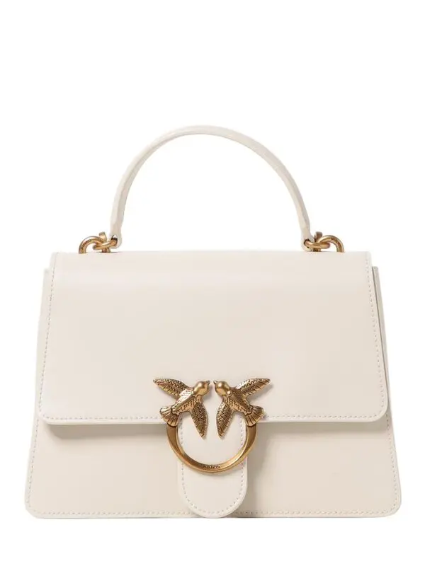 Pinko Leather Handbag - White