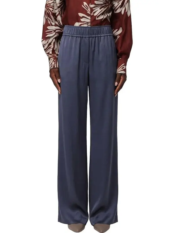 Brunello Cucinelli Tailored Wide Leg Pants - Blue