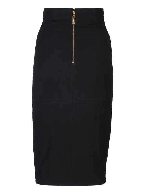 Elisabetta Franchi Midi Skirt - Black