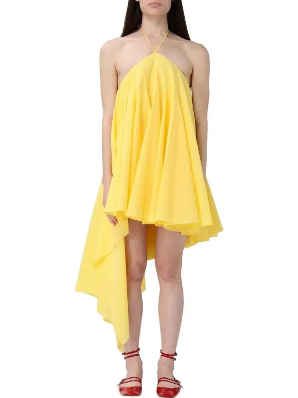 Jacquemus Cotton Blend Mini Dress - Yellow