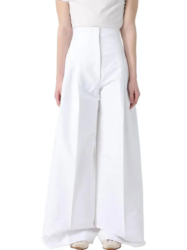 Jacquemus Cotton Palazzo Trousers - White