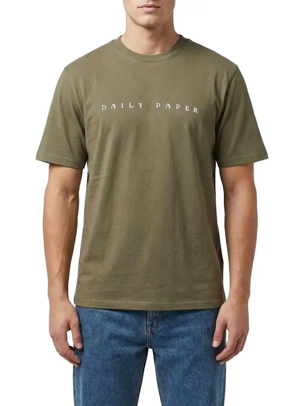 DAILY PAPER Cotton T-shirt With Logo - Green