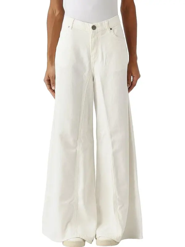 Pinko Flared Denim Jeans - White