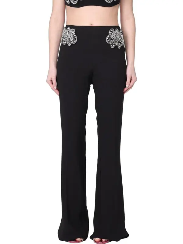 Pinko Wide Leg Trousers - Black