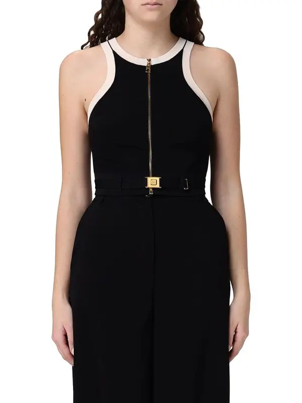 Elisabetta Franchi Sleeveless Top - Black