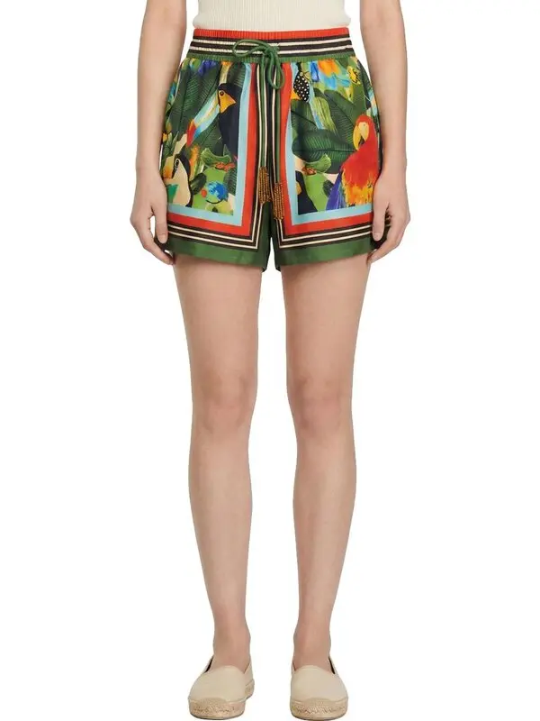 Farm Rio Printed Shorts - Sand
