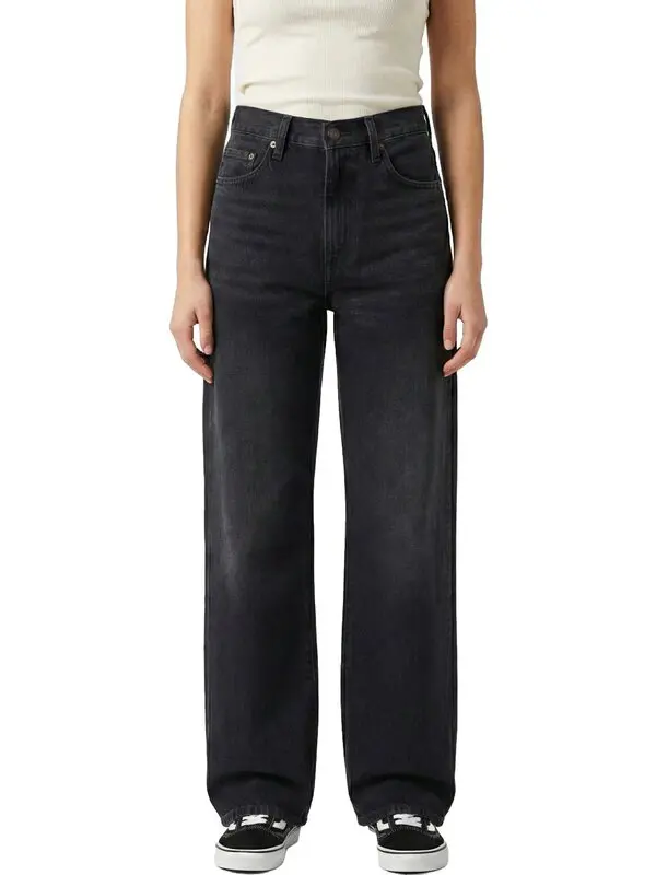LEVI'S Five-pocket Straight Leg Jeans - Black