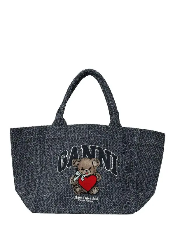 GANNI Tote Bag - Blue
