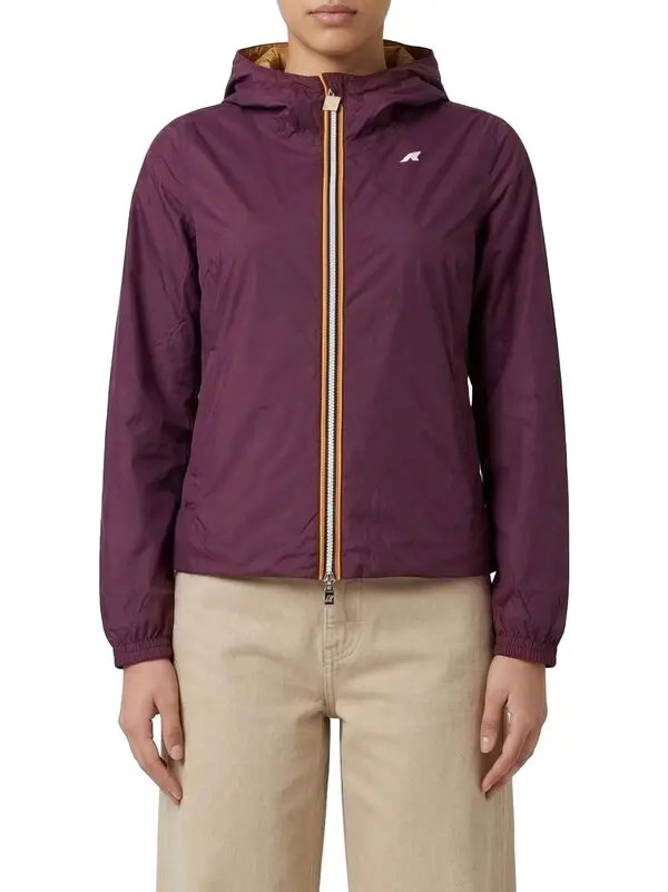 K-WAY Lil 2.0 Plus.2 Reversible Windbreaker Jacket - Wine