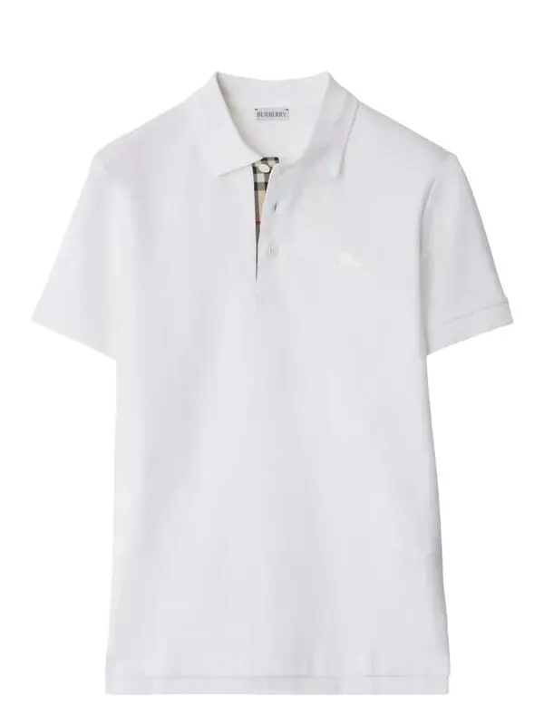 Burberry Cotton Polo Shirt - White