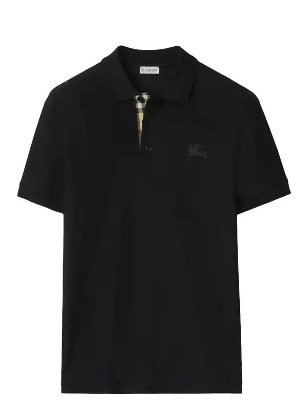 Burberry Cotton Polo Shirt - Black