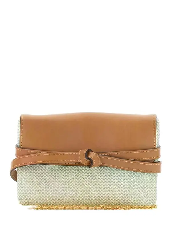 GIANNI CHIARINI Knot-detail Clutch - Green