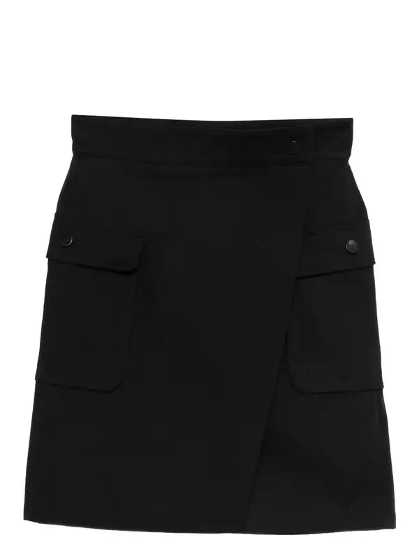 Max Mara Flap-pocket Mini Skirt - Black