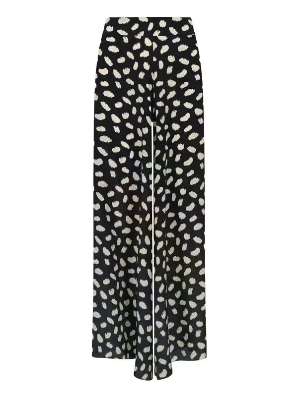 Johanna Ortiz Animal-print Trousers - Black