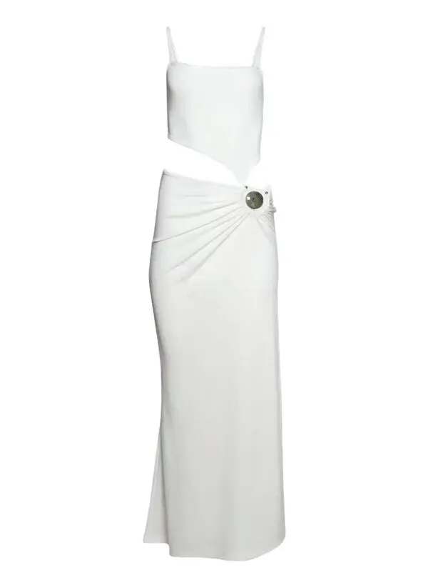 Christopher Esber Cut-out Embellished Midi Dress - White