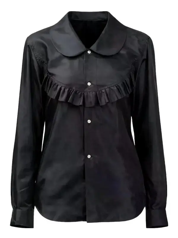 BLACK COMME DES GARÇONS Ruffled Collar Shirt - Black