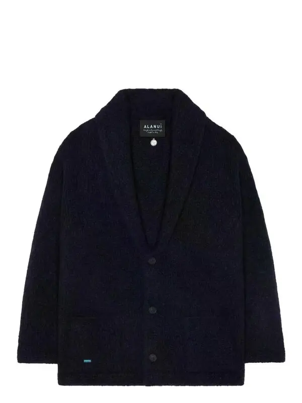 Alanui Patch Pocket Button Cardigan - Blue