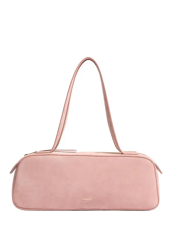 Khaite Simona Suede Shoulder Bag - Pink